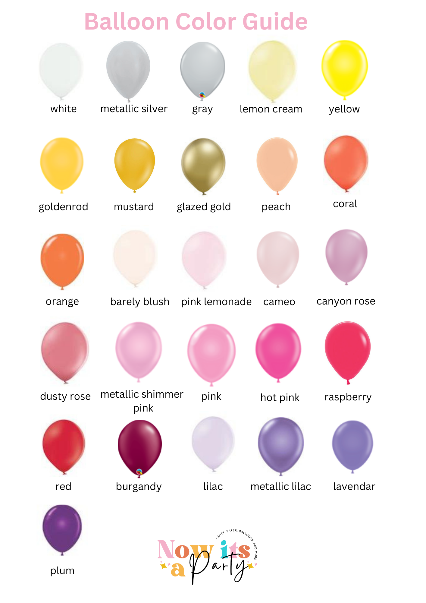 Helium Balloon Bouquets – NOW ITS A PARTY