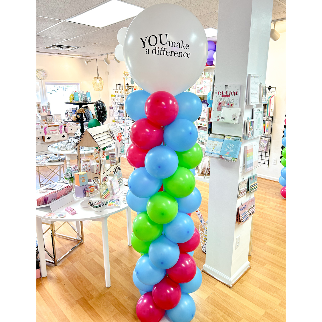 Spiral Balloon Column - Customized Topper – NOW ITS A PARTY